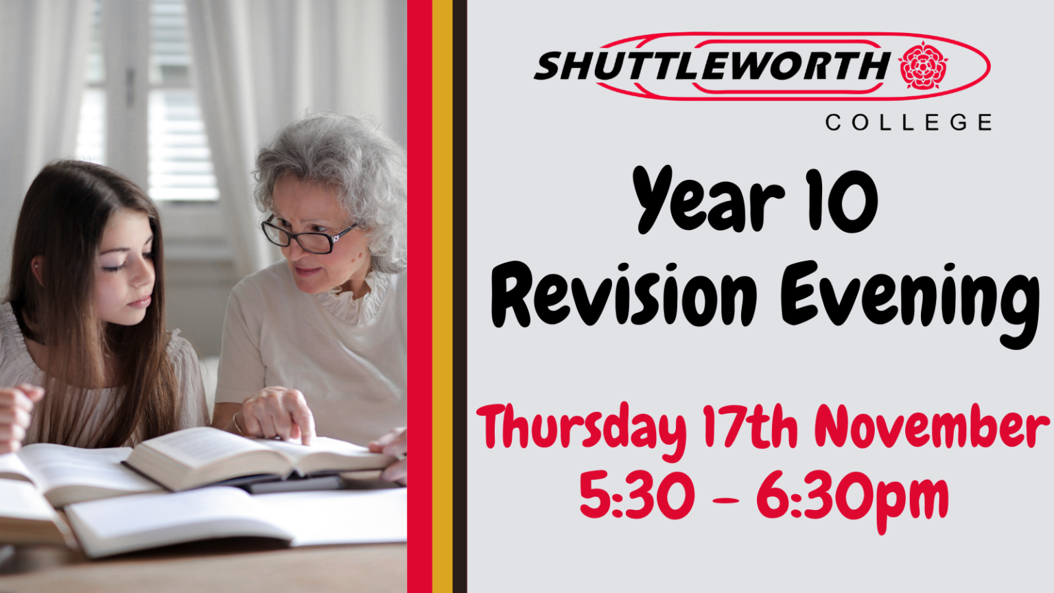 Year 10 Revision Evening Handouts – Shuttleworth College